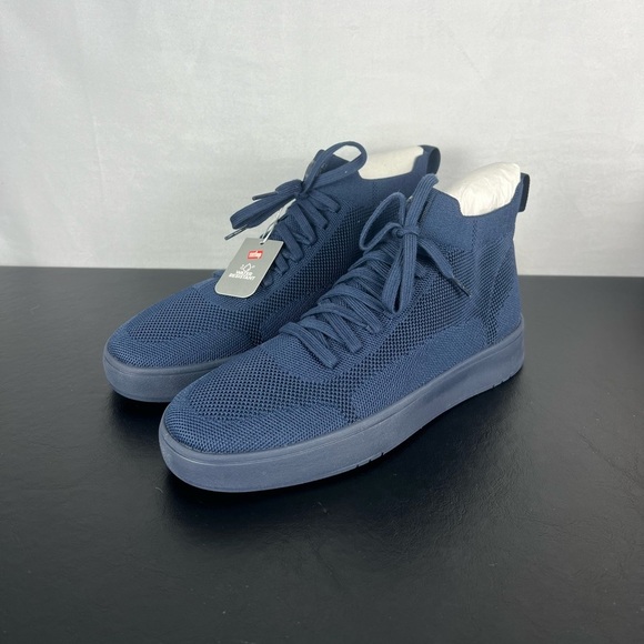 Fitflop | Shoes | Fitflop Rally Midnight Navy Blue High Top Stretch New ...